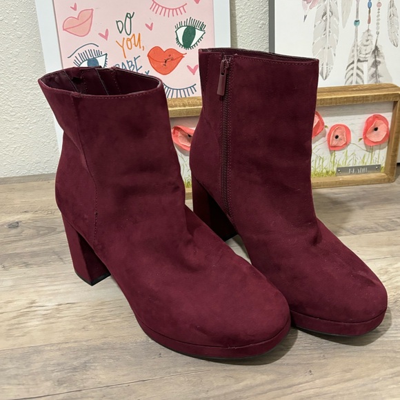 torrid | Shoes | Burgundy Torrid Boots 95 | Poshmark